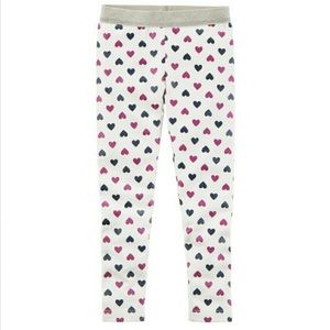 Carter's | Bottoms | Carters Heart Print Leggings | Poshmark
